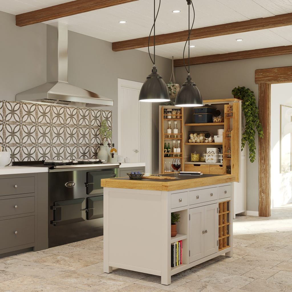 Abbey Large Kitchen Island | Willoby's Furniture Co
